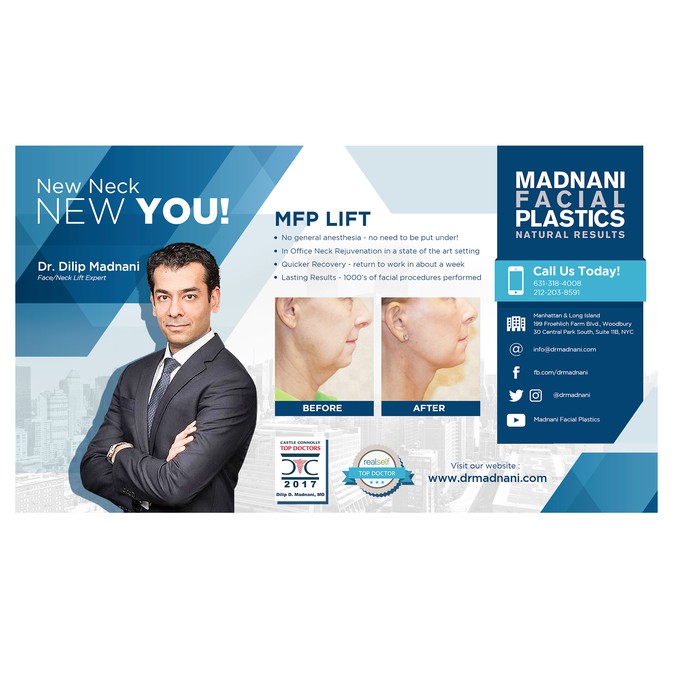 Facial Plastic Surgeon Ad for Paper | Postcard, flyer or print contest