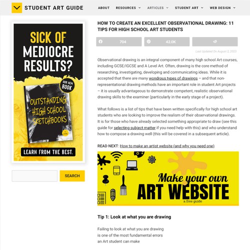 Designs | Advertising banner to promote art book | Signage contest