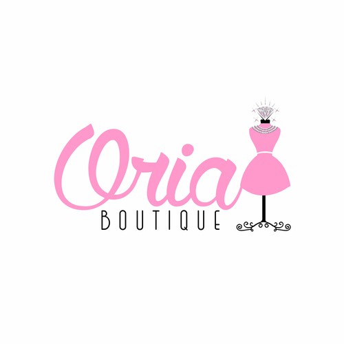 Create a feminine logo that illustrates a women in heels with a ...