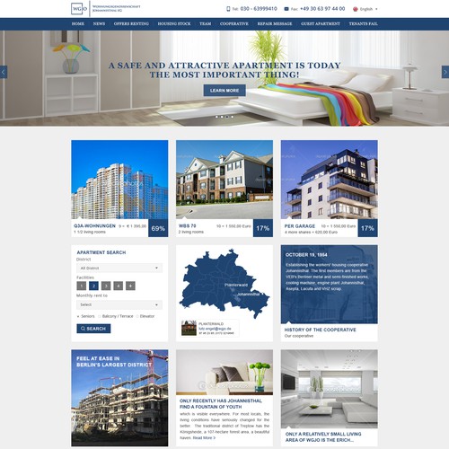 Template For Bootstrap Framework Web Page Design Contest