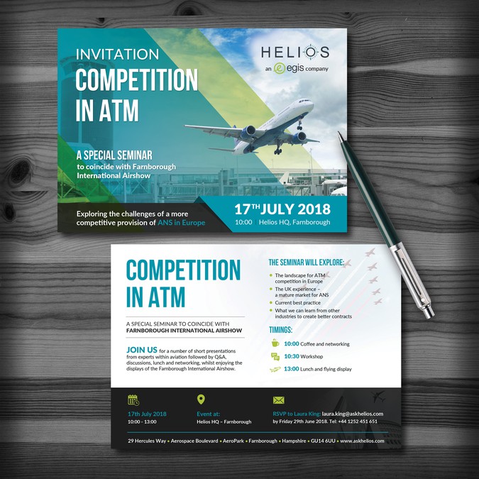 Aviation seminar invitation - | Other business or advertising contest
