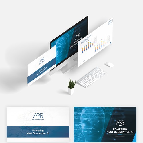 AI software company presentation deck | PowerPoint template contest