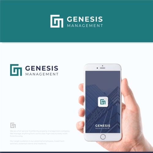Designs | Genesis Management (New Company) | Logo & brand identity pack ...