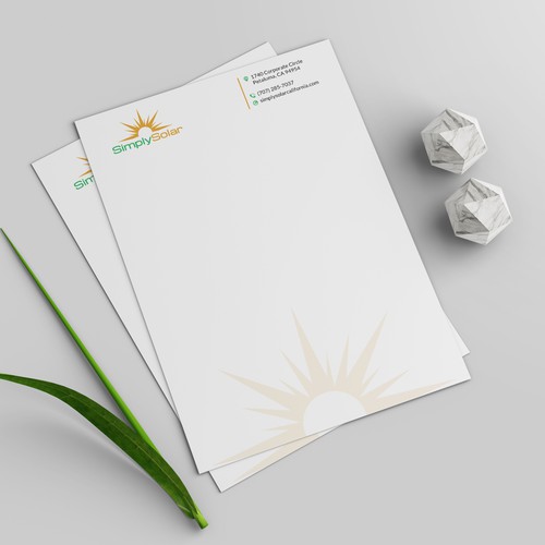 Designs | "Renewable Energy Company Letterhead" | Stationery contest