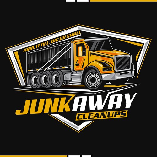 Designs | Modern Junk removal logo, badge style, both original example ...