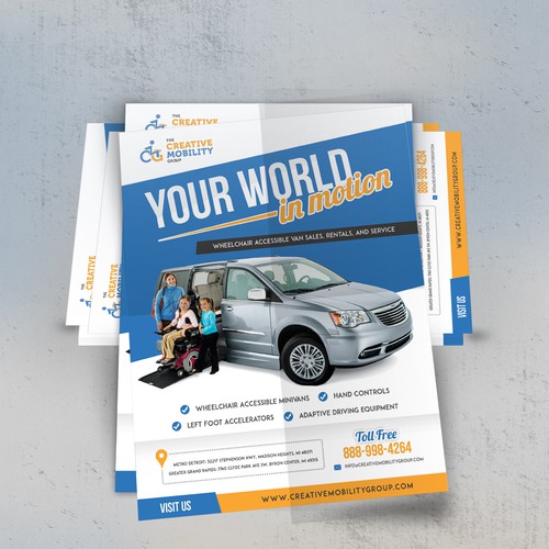 Create an advertisement for a wheelchair accessible minivan! | Postcard ...