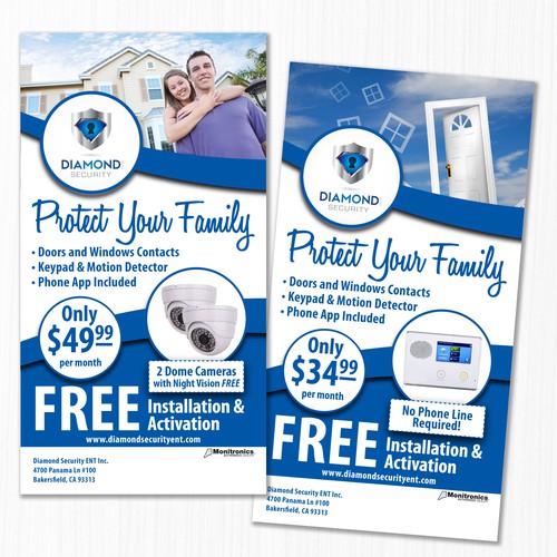 6-1/8" X 11-1/2 Eye catching POSTCARD for Alarm company. | Postcard ...