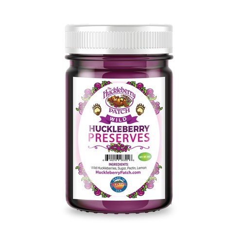 Designs | design a label for Wild Huckleberry Preserves! Unique product ...