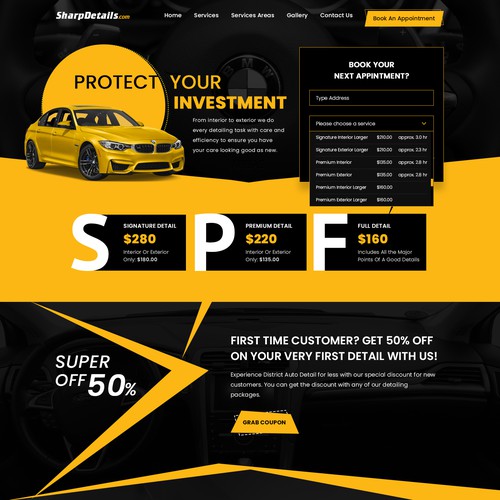Car detailing websites store