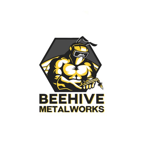 Design A Powerful Bad Ass BEE Logo for Beehive Metalworks | Logo design ...