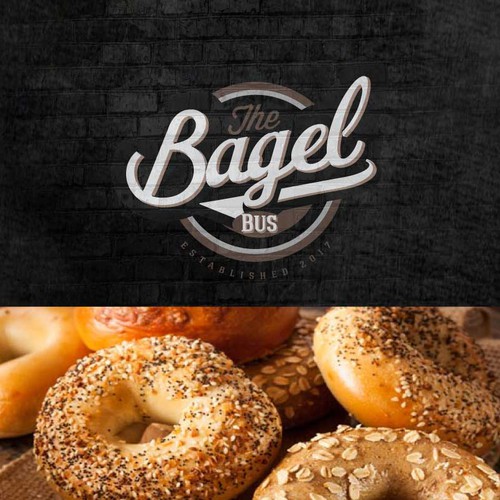 Get 'The Bagel Bus' wheels in motion with it's first logo. | Logo ...