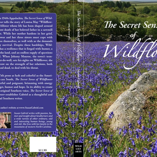 Designs | The Secret Sense of Wildflower: book cover | Book cover contest