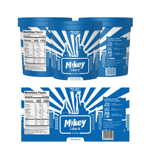 Designs | Secret Creamery X Mikey Likes It Ice Cream Pint Design ...