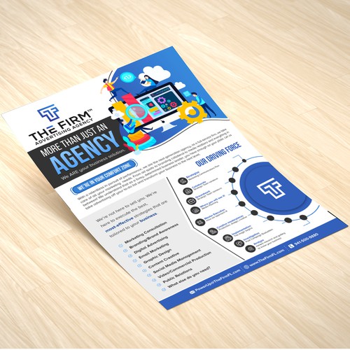 Ad Agency One-sheet/Fact-Sheet | Postcard, flyer or print contest