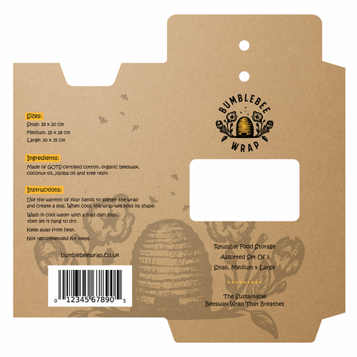 Eco-friendly beeswax food wraps need an authentic package design ...