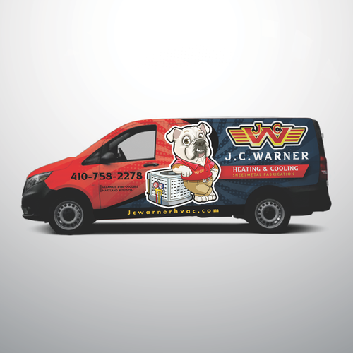 Designs | Wanted: Van Wrap Design for HVAC Company (We Have the Mascot ...