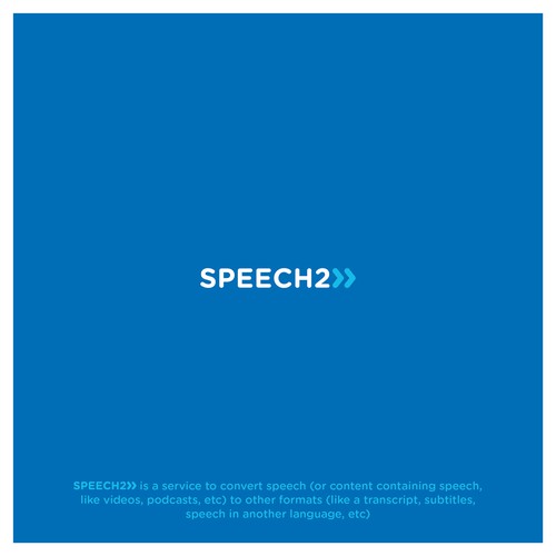 Design a logo for speech2, a transcription service | Logo design contest