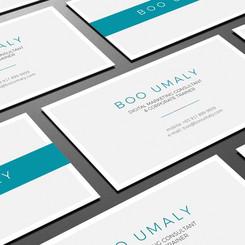 Simple business card for a corporate consultant practice | Business ...