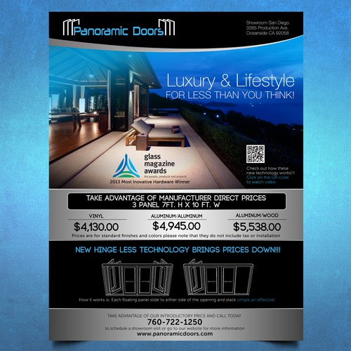 Create a unique magazine ad for a new and innovative award winning ...