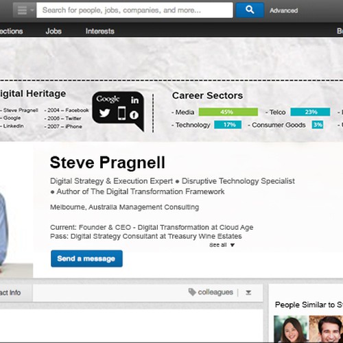 Hand-drawn sketch style custom LinkedIn background | Social media page ...