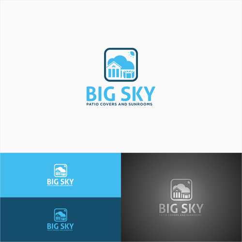 Create a simple clean, iconic logo for Big Sky Patio Covers | Logo ...