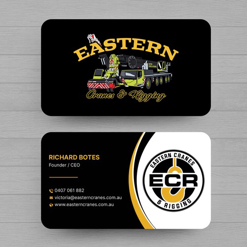 Designs | Eastern Cranes & Rigging | Business card contest