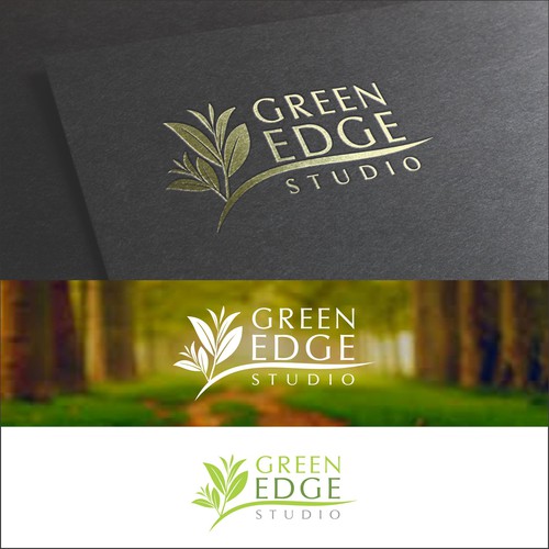 Design a nature-focused logo for Green Edge Studio, a sustainable ...