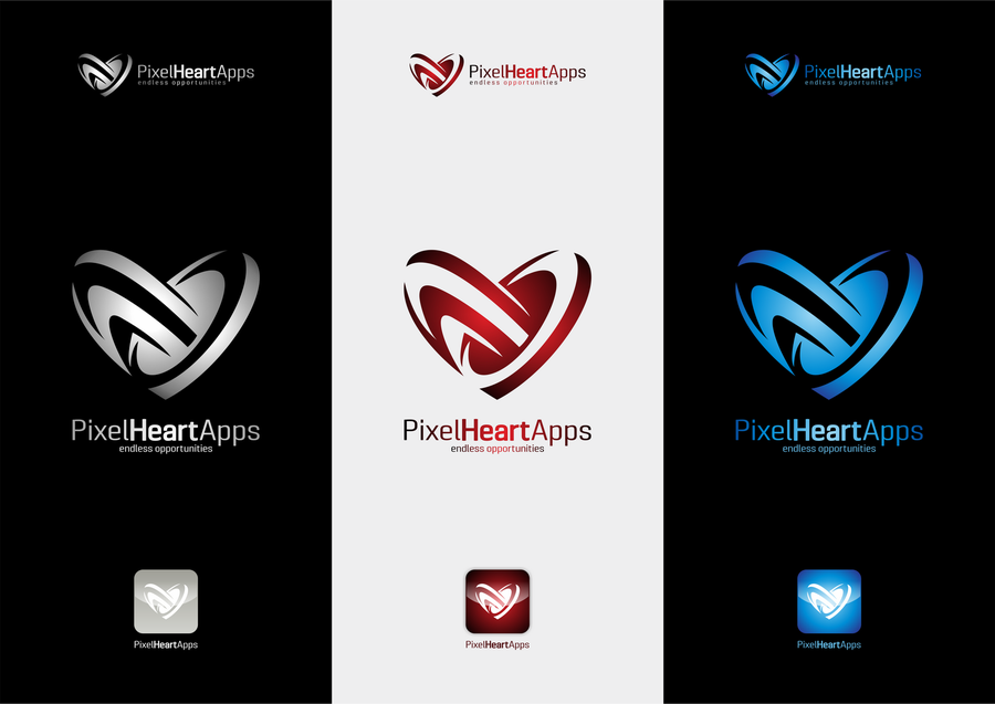 Pixel Heart Apps Logo - For all those who love the web and the endless ...