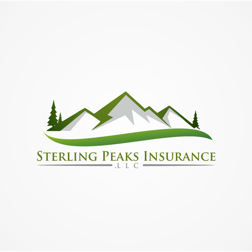 Create a Mountain Peaks logo for a Colorado Insurance Company, the more ...