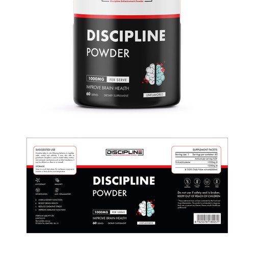Designs | Exciting & Eye Catching! Supplement bottle label required ...
