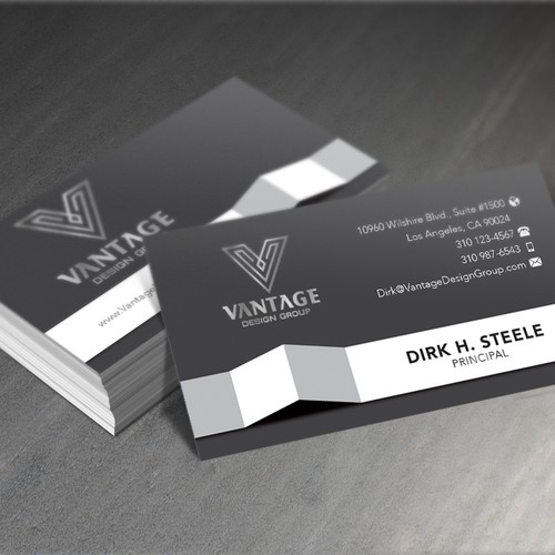 Vantage Design Group: Modern Luxury Architectural Firm | Business card ...