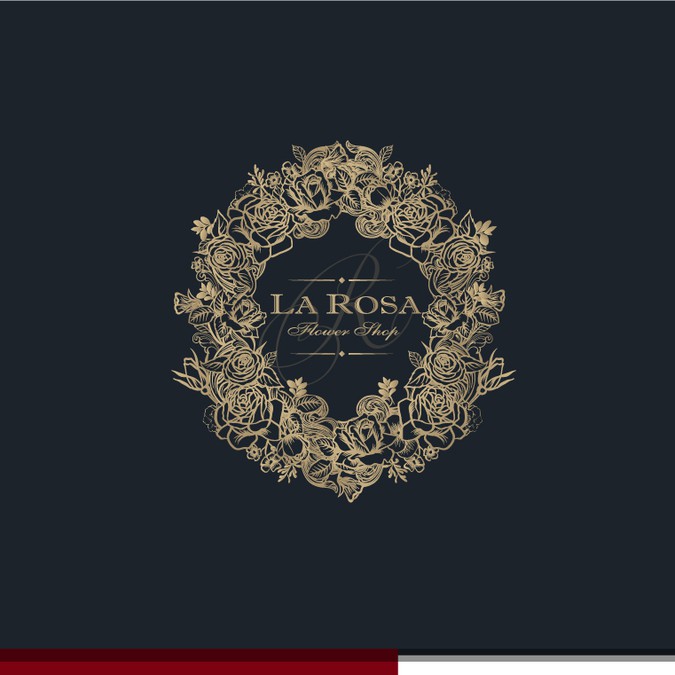Design a "romantic" and "luxury" logo for "La Rosa" flower shop | Logo ...