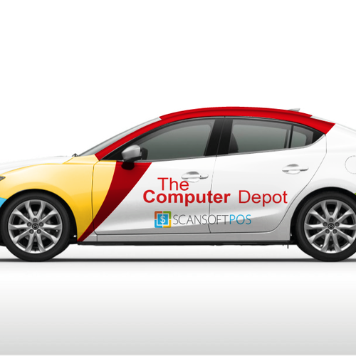 Car Wrap for Computer Repair | Signage contest