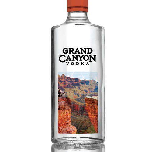 Create a striking vodka label capturing the Grand Canyon | Product ...