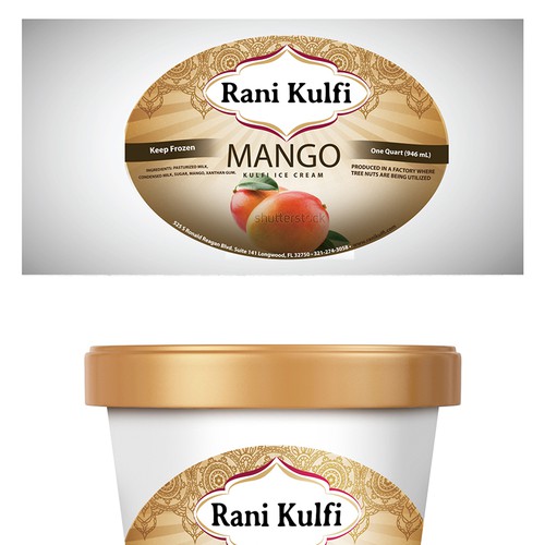 Rani Kulfi Ice Cream needs a new product label | Product label contest