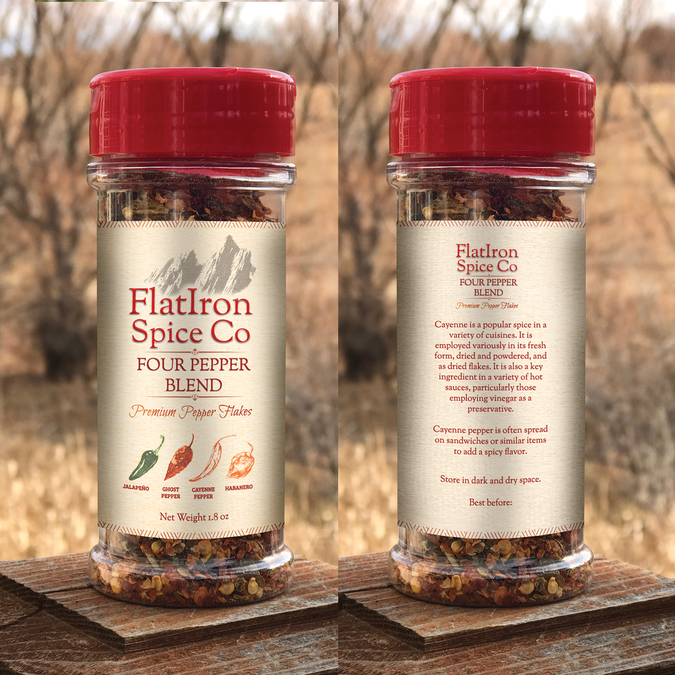 Product label for hot pepper blend | Product label contest
