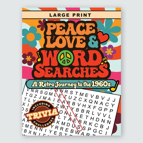 Designs | Design a nostalgic and retro 1960s word search puzzle book ...