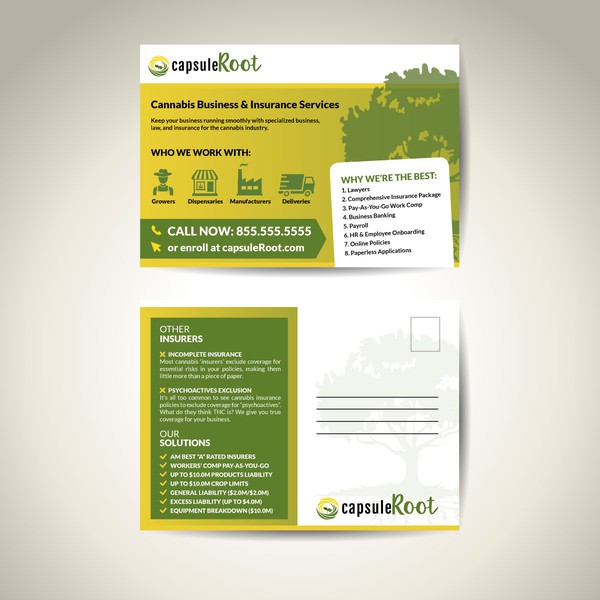 Attractive flyer design for a dietary supplement launch | Postcard ...
