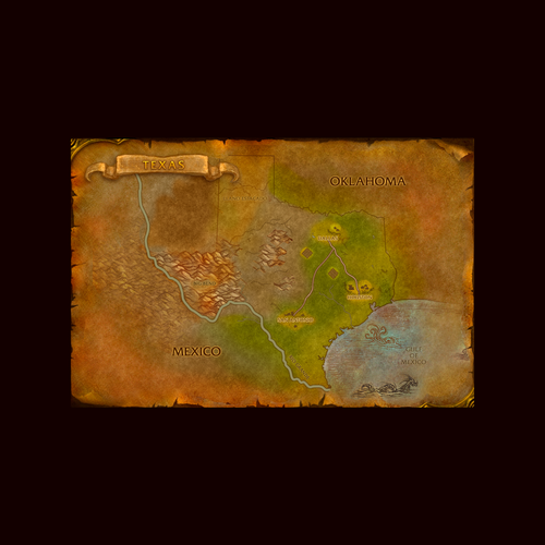 Designs | World of Warcraft USA State Stylized Poster Map | Poster contest