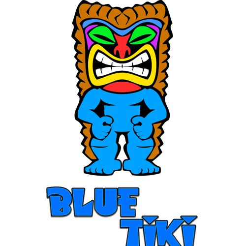 "Blue Tiki" is a fun photo printing service, and we need a logo. | Logo ...