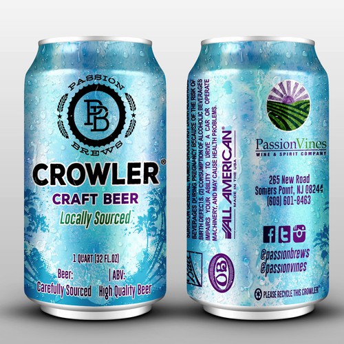 Create a Crowler Label for Passion Vines Wine & Spirit Co. | Other ...