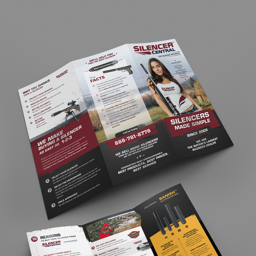 Gun Shop Needs Highly Creative & Engaging Tri-fold Brochure | Brochure ...