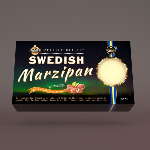 Designs | Swedish frosty winter Aurora Borealis marzipan | Product ...
