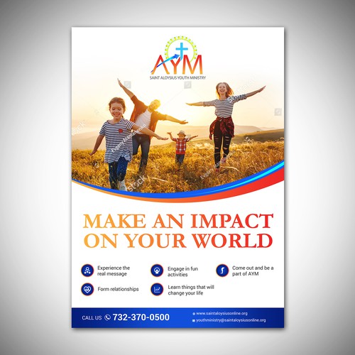 Design a cool and inviting Youth Group poster for teens | Poster contest