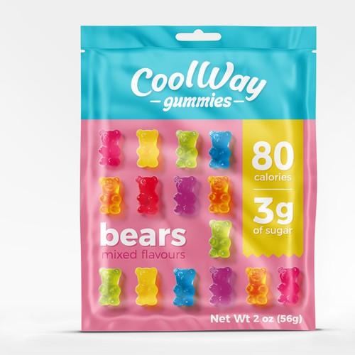 Designs | CoolWay Gummies Packaging Design -Candy Without the Guilt ...