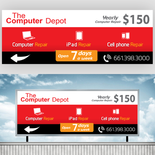 Billboard for Computer Repair | Signage contest