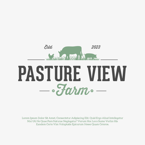 Designs | Rustic with a modern touch, farm logo | Logo design contest