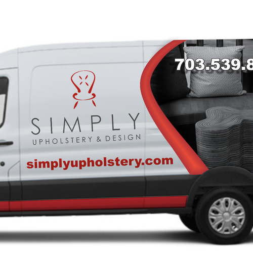 2015 Ford Transit-250 Partial Wrap for an Upholstery Shop | Car, truck ...