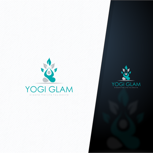Create a captivating logo for Yogi Glam. | Logo & brand identity pack ...