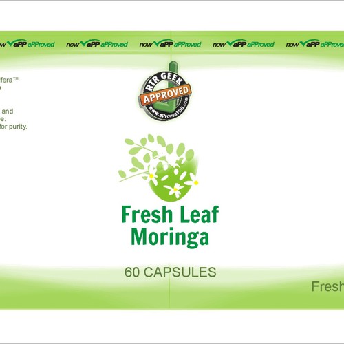 Create the next product label for Fresh Leaf Moringa Oleifera | Product ...